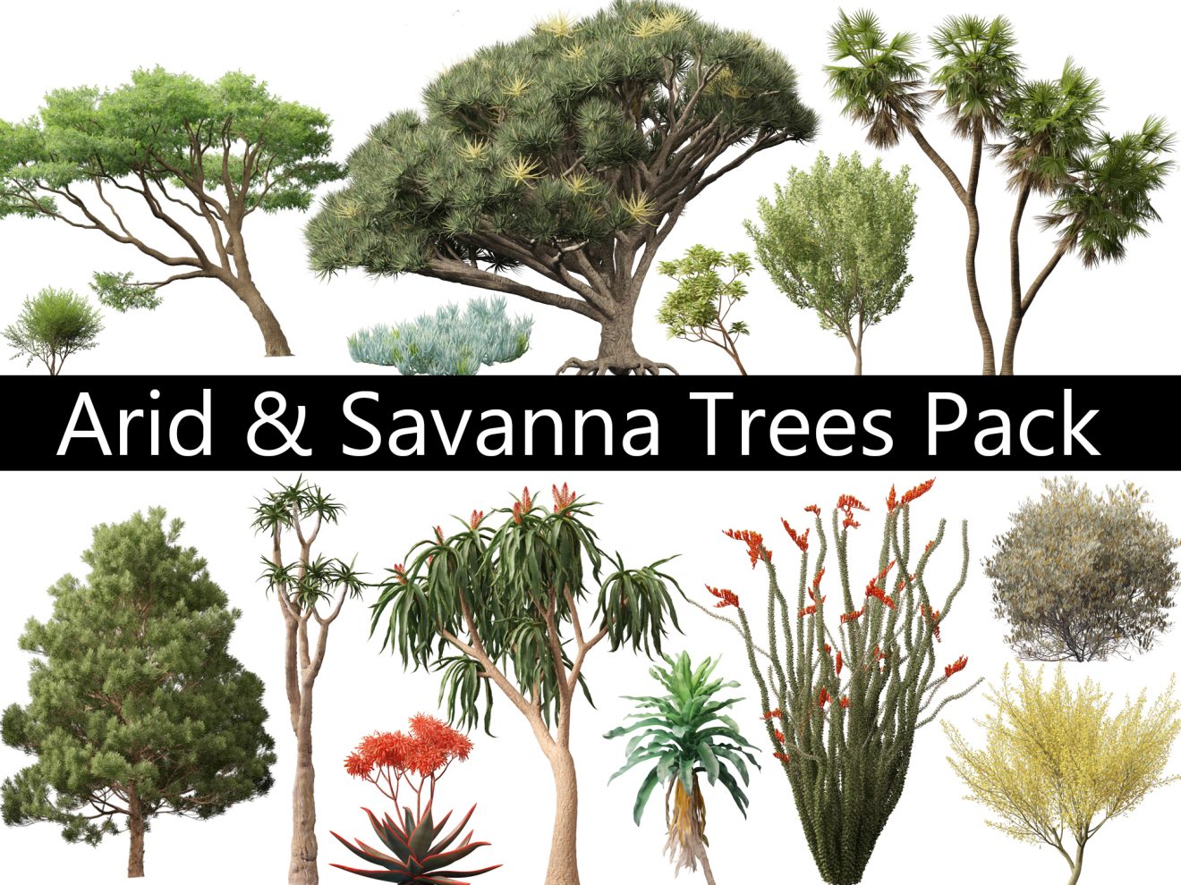 Twinmotion Plants, Tree, Grass 3D Models Free Download