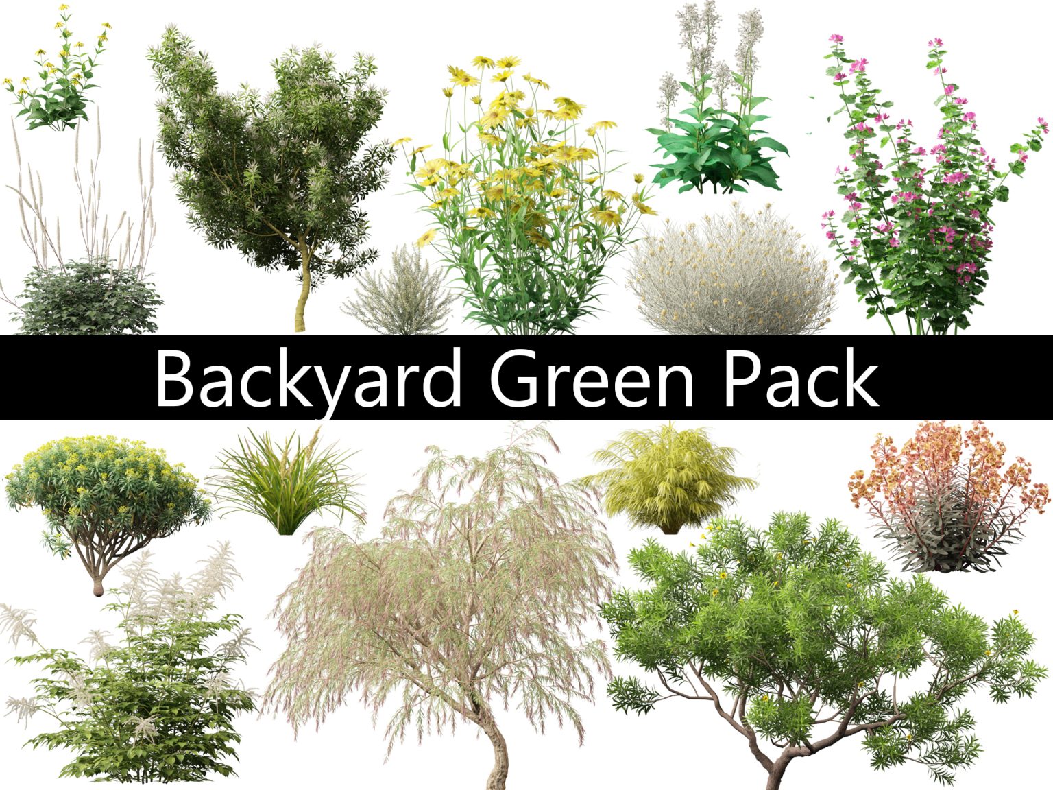 Twinmotion Plants, Tree, Grass 3D Models Free Download