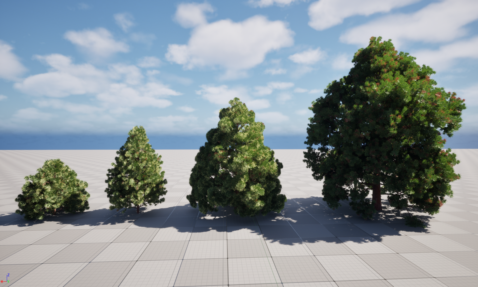 UE5 Wind Plants - cryptomeria japonica - Japanese cedar - 3DGardenPlants